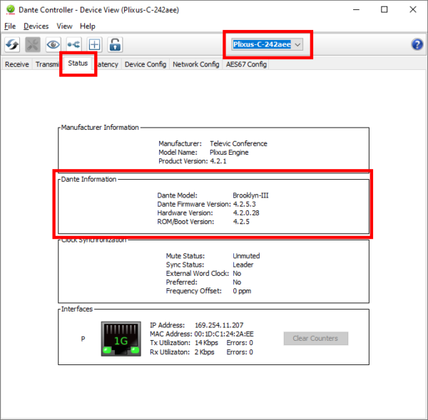 How to check the model and firmware version of your Dante Card ...