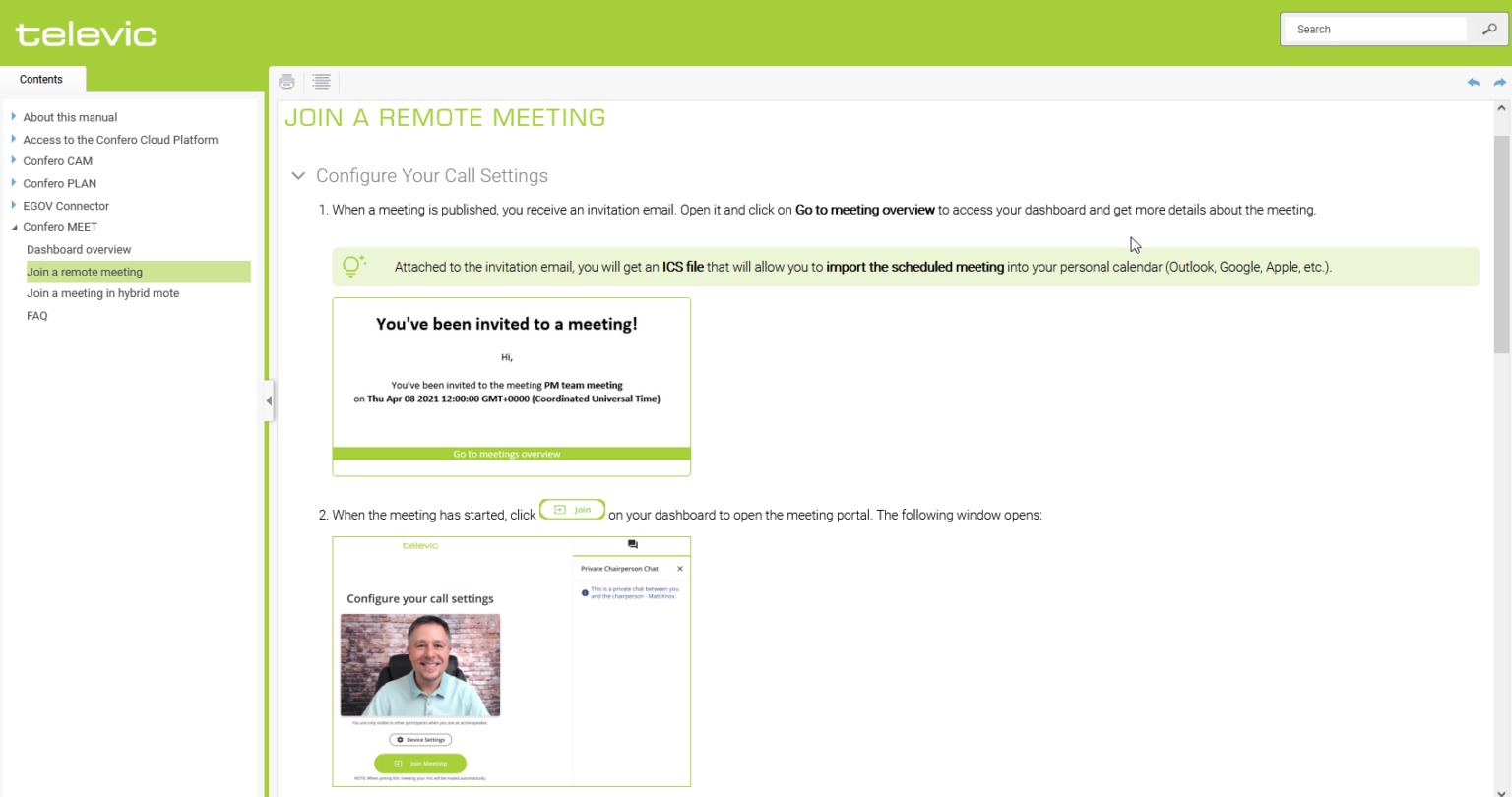 New Confero Cloud Platform Manual | Televic Conference Knowledge Base